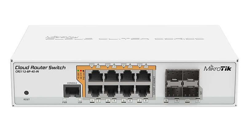 Hubs & Switches - Mikrotik Crs112-8P-4S-In - Poe Cloud Router Switch ...