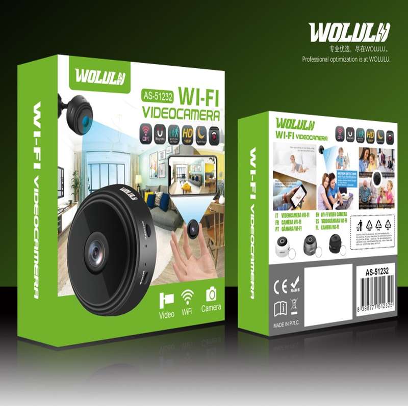 Surveillance Cameras - Wolulu AS-51232 Mini Wifi Spy Camera 365Cam App ...