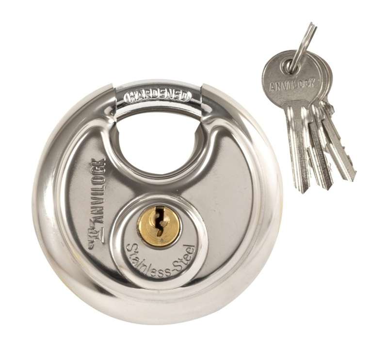 Padlocks - Anvilock Stainless Steel Discus Lock (60mm) was listed for ...