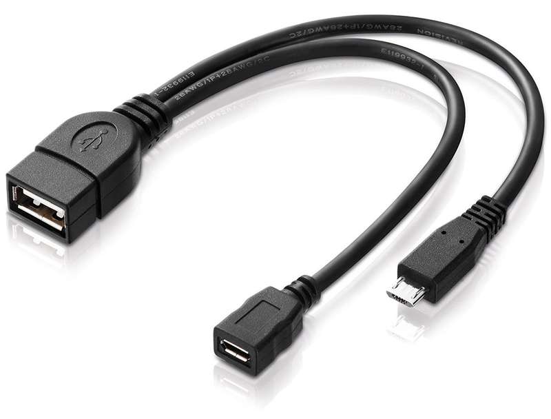 Cables & Adaptors - Micro USB Host OTG Cable with Micro USB Power ...