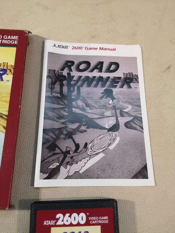 Games - Rare Find!! Vintage Atari 2600 - ROAD RUNNER Game Cartridge Complete With Booklet in ...