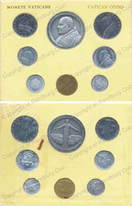 The Americas - *#* Vatican City 1961-1963 Coin Set - Popes John 23 and Paul vi containing a .800 ...