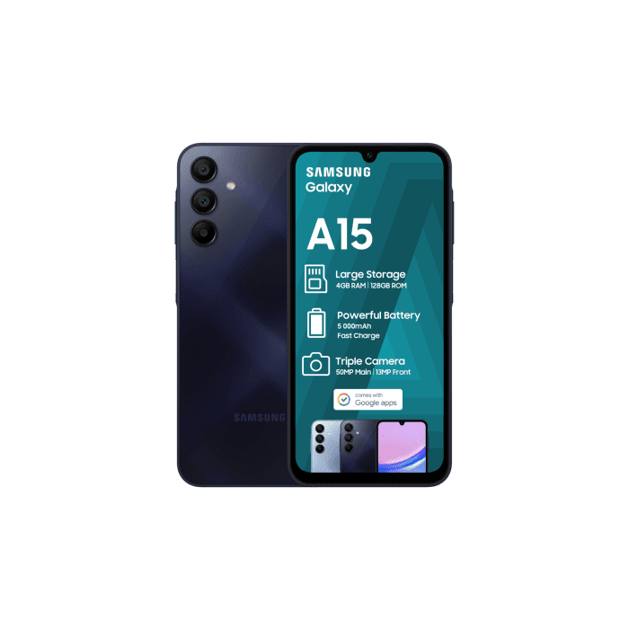 Samsung - Samsung Galaxy A15 128GB Blue Black was listed for 3,999.00 ...