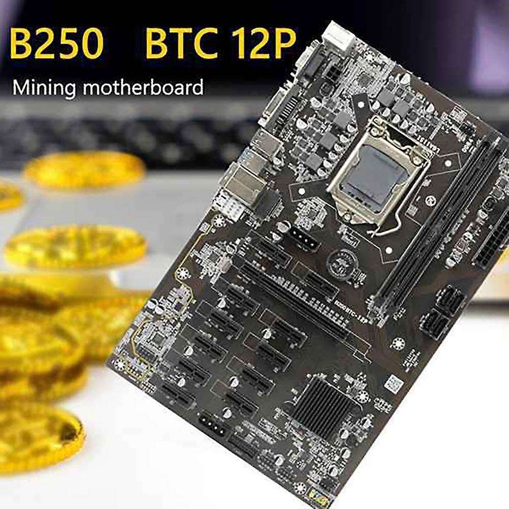Other Electronics - B250 Btc Mining Motherboard with Cpu Thermal 12 Pci-e Graphics Card for sale ...