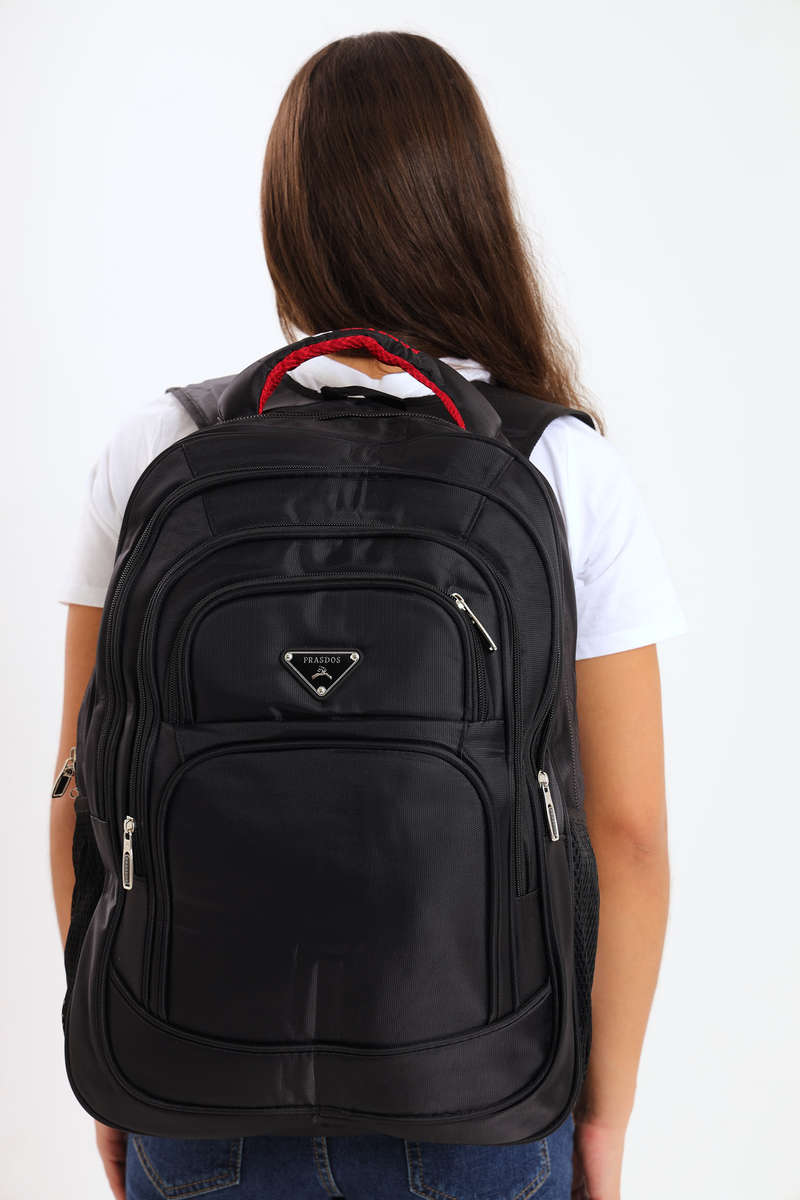Daypacks - PRASDOS Backpack Black School Bag Travel Bag With Multiple ...