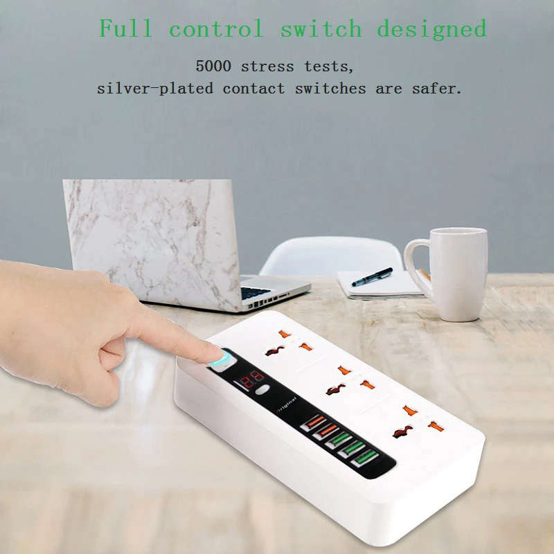 Switches & Outlets - Multi-Function Power Adapter Extension Cord with 3 ...