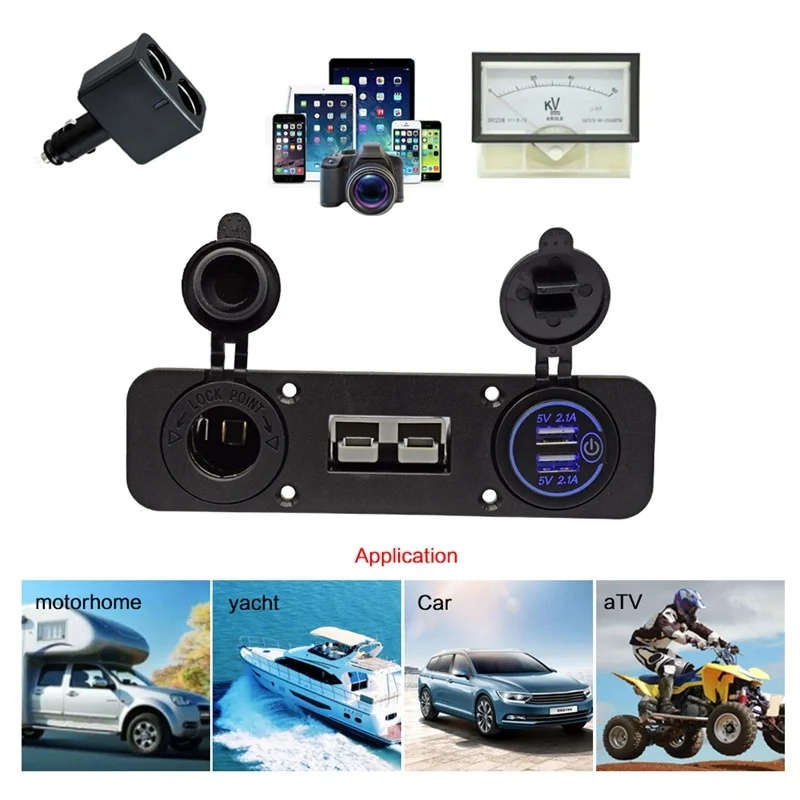 Other Parts & Accessories - Flush Mount Anderson Plug Socket Double USB ...