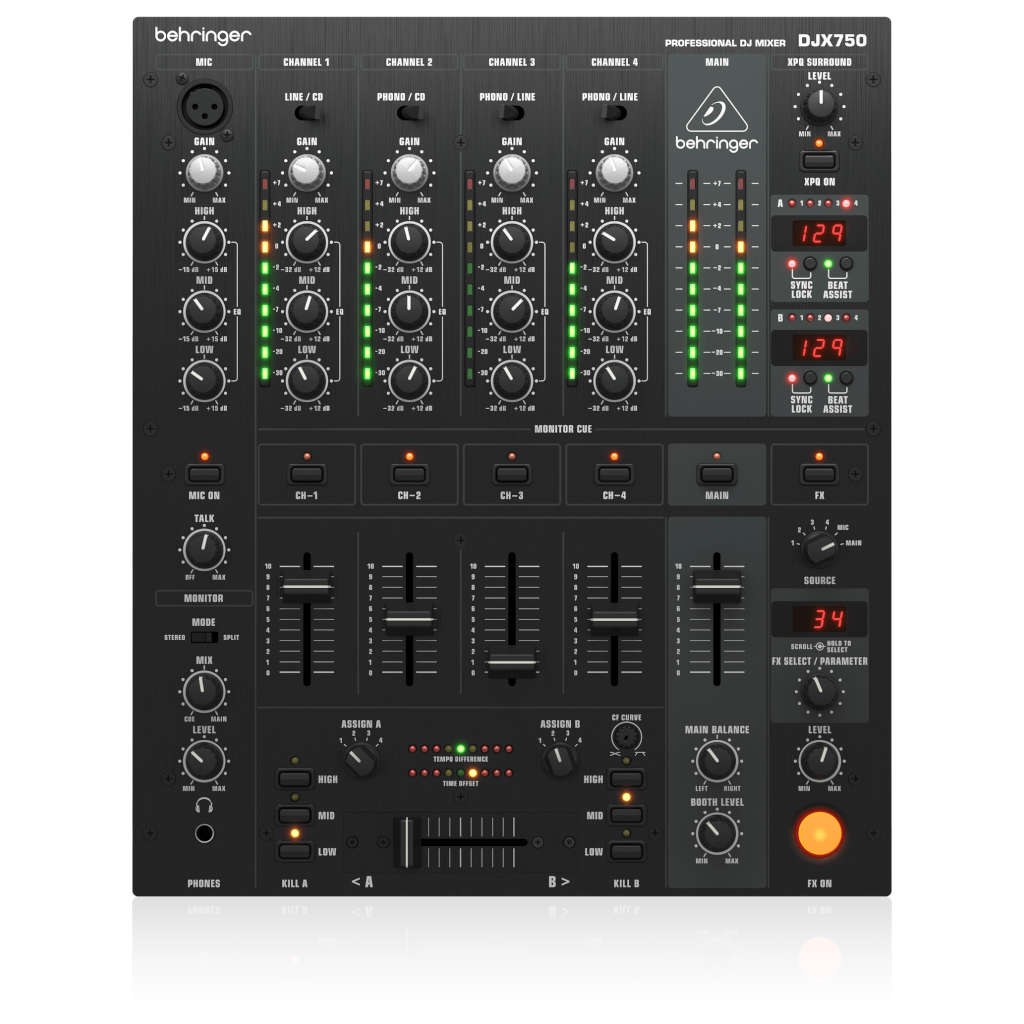 DJ Mixers - Behringer Pro Mixer DJX750 4-channel DJ Mixer for sale in ...