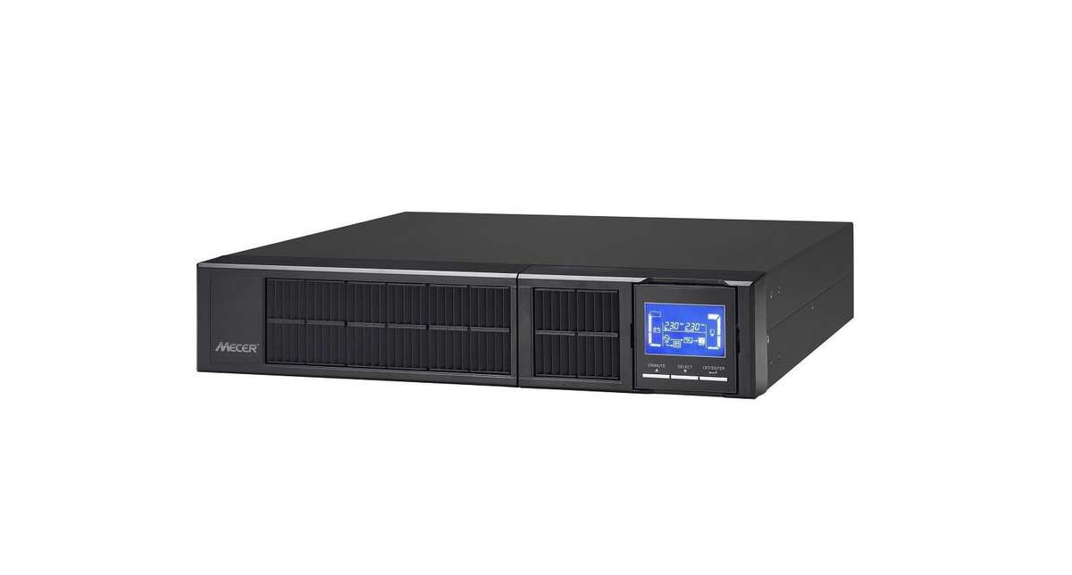 UPS - MECER WINNER PRO 1000VA 2U ON-LINE RACKMOUNT UPS PF 0.8 - Battery ...