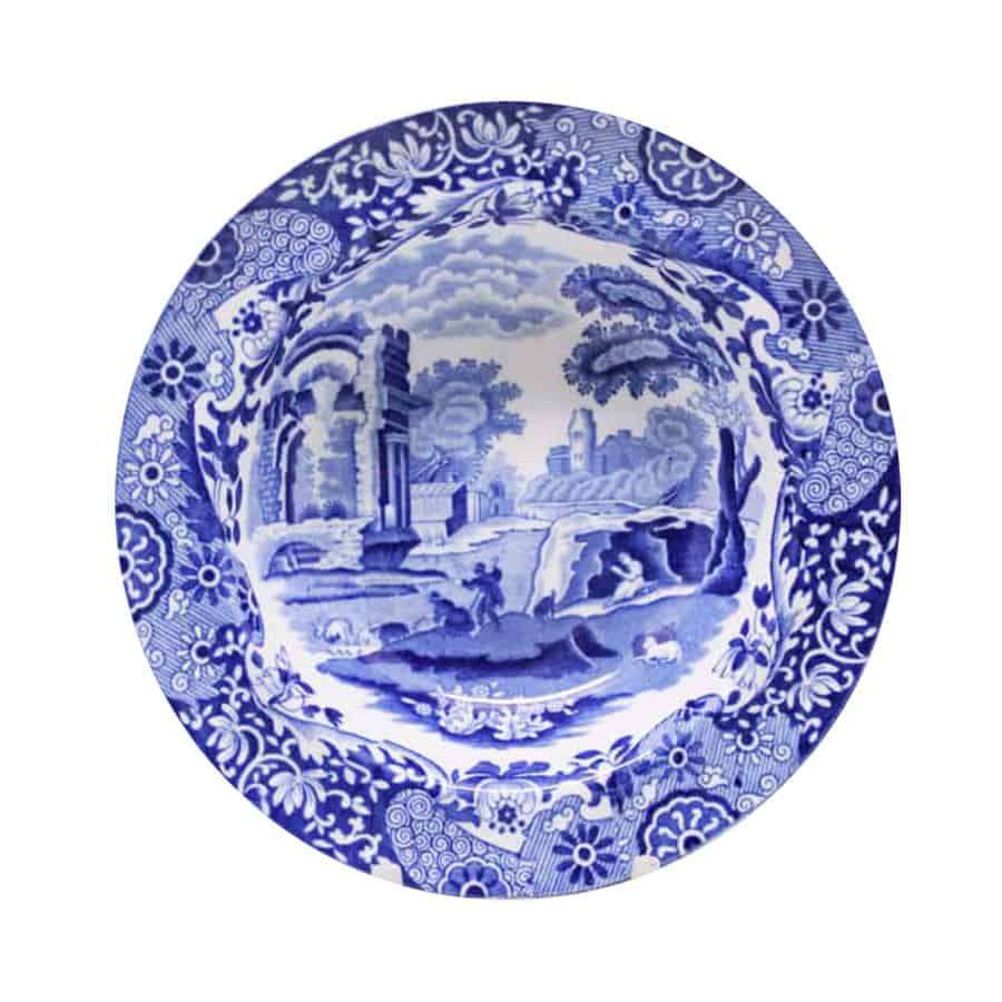 English Porcelain - Copeland Spode Blue Italian Pattern Entree Plate ...