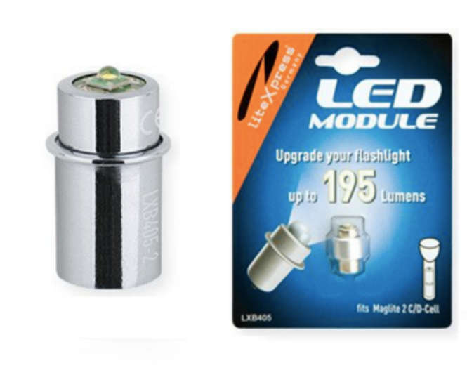 Smart Bulbs & Lights - LiteXpress LED Module for Maglite 2D Cell ...