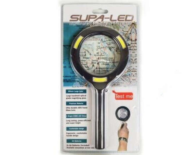 Compasses Illuminated Handheld Magnifier 80mm For Sale In South