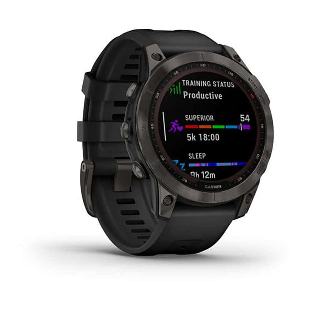 Smart Watches - Garmin Fenix 7 (Sapphire Solar Edition) Black (6 Month ...