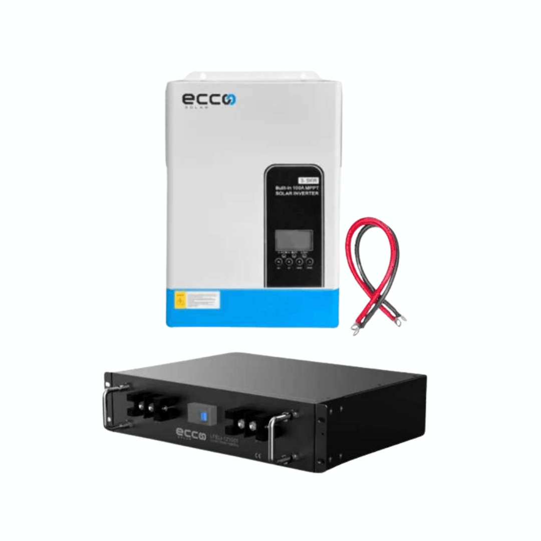 Inverters - Ecco 3.5KVA / 3500W 24V Hybrid Inverter + 2.56kWh 24V 100Ah Ecco Lithium Battery ...