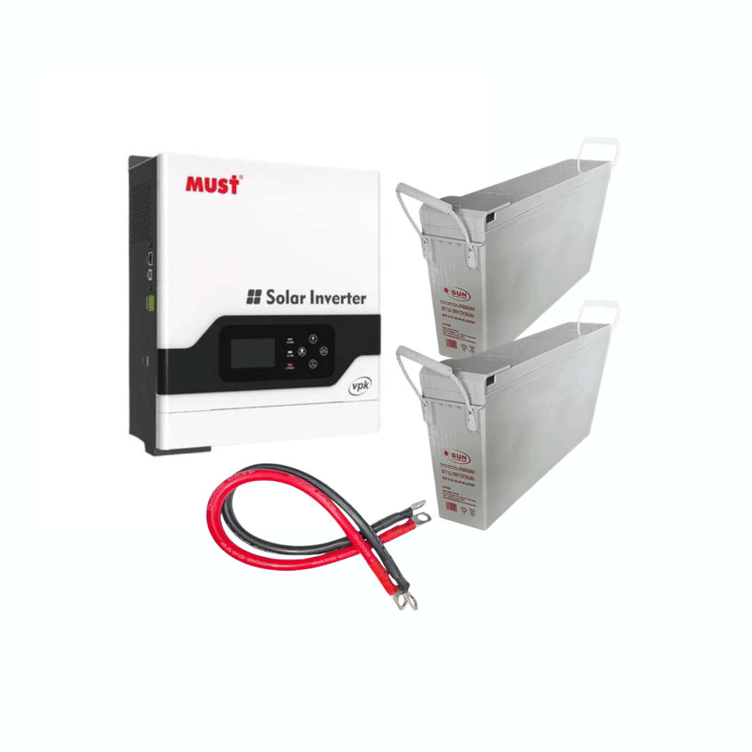 Inverters - MUST 3KVA / 3000W Hybrid Inverter Solar Kit + 2x 12V 100Ah ...