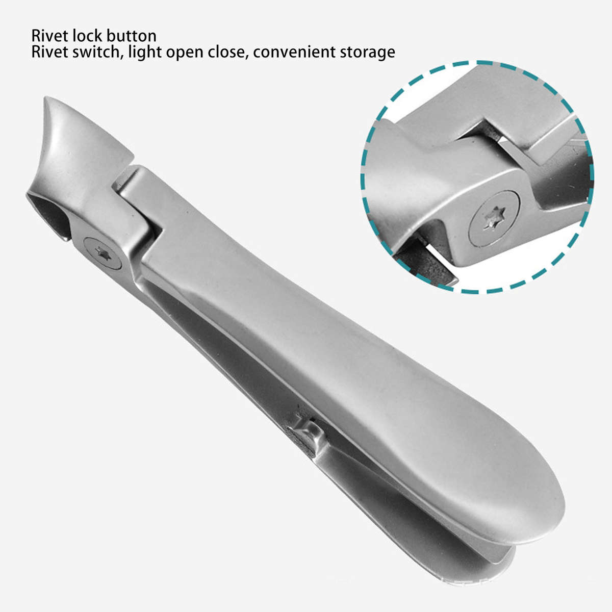 Tools - Slanted Edge Stainless Steel Nail Clipper Wide Jaw Opening ...