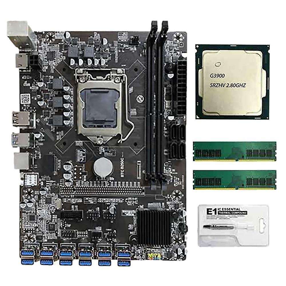 Other Electronics - Btc Mining Motherboard with G3900 Cpu+thermal Grease+2x8g Ddr4 Ram for sale ...