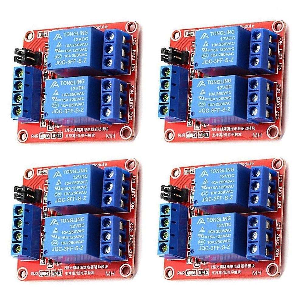 Other Tools - 4pcs Dc 12v 2 Channel Relay Module Board with Optocoupler for Arduino for sale in ...