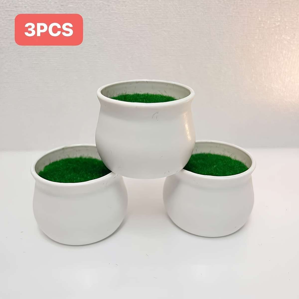 Other Gardening Supplies - 3Pcs Modern Or Modern White Plastic Plant ...