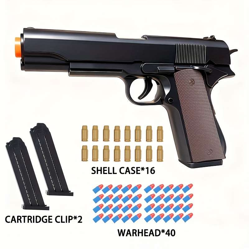 Other Toys - Manual Ejection Soft Bullet Gun Single Shot Bolt Action ...