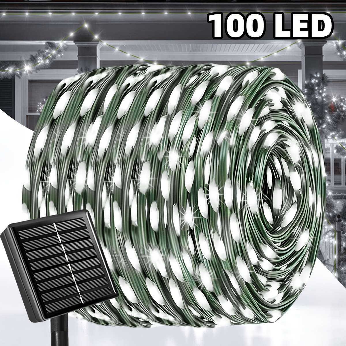 Holiday Decor - Christmas Lights Cold White Light Model 10M 100Led for ...