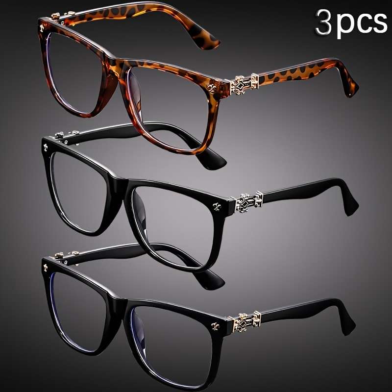 Sunglasses - Glasses Color Black Golden Brown Leopard Print Quantity3 ...