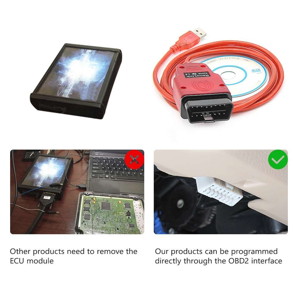 Scanners - For Renault Renolink V2.10 Car Diagnostic OBD OBD2 ECU ...