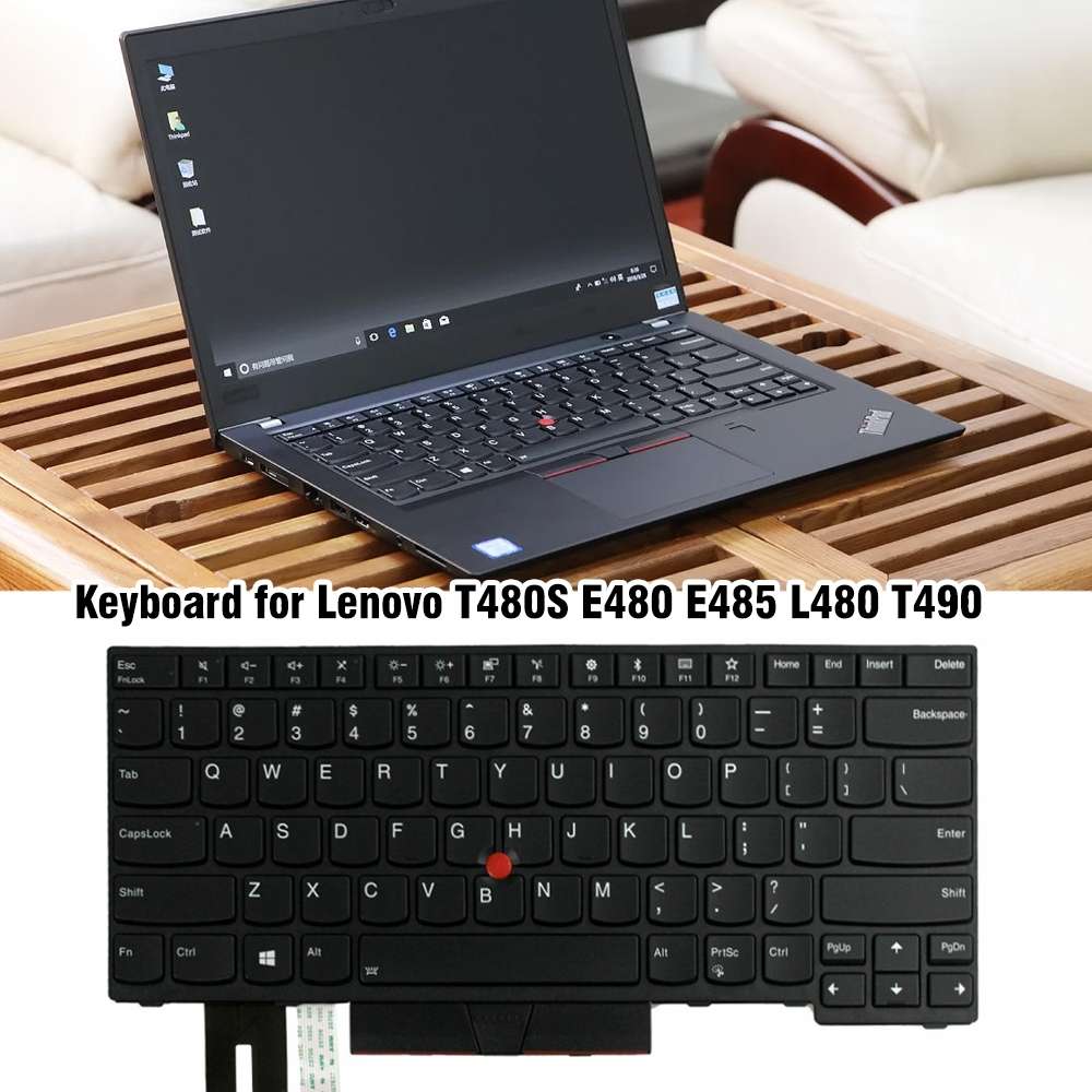 Replacement Keyboards - For Lenovo T480S E480 E485 L480 T490 US Version ...