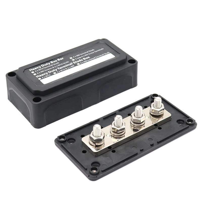 Jumper Cables - Max DC 48V 300A Heavy-Duty Module Design Bus Bar 4 M8 ...
