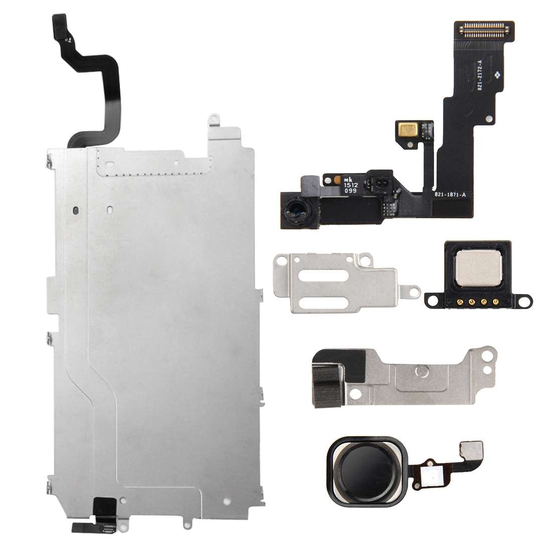 Parts - 6 in 1 for iPhone 6 LCD Repair Accessories Part Set(White) for ...