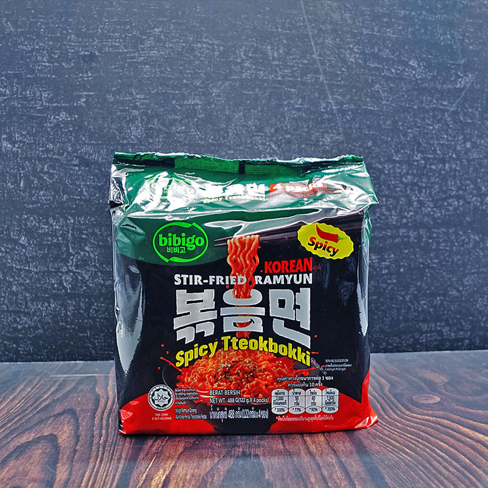 Pasta, Rice & Grains - (Bibigo) Stir-Fried Ramyun Spicy Tteokbokki ...