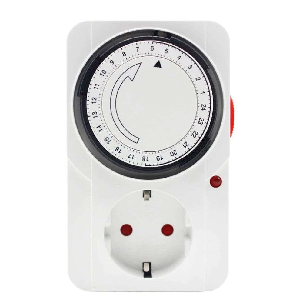 Electrical Timers - Andowl Mechanical Timing Socket 24 Hour ...