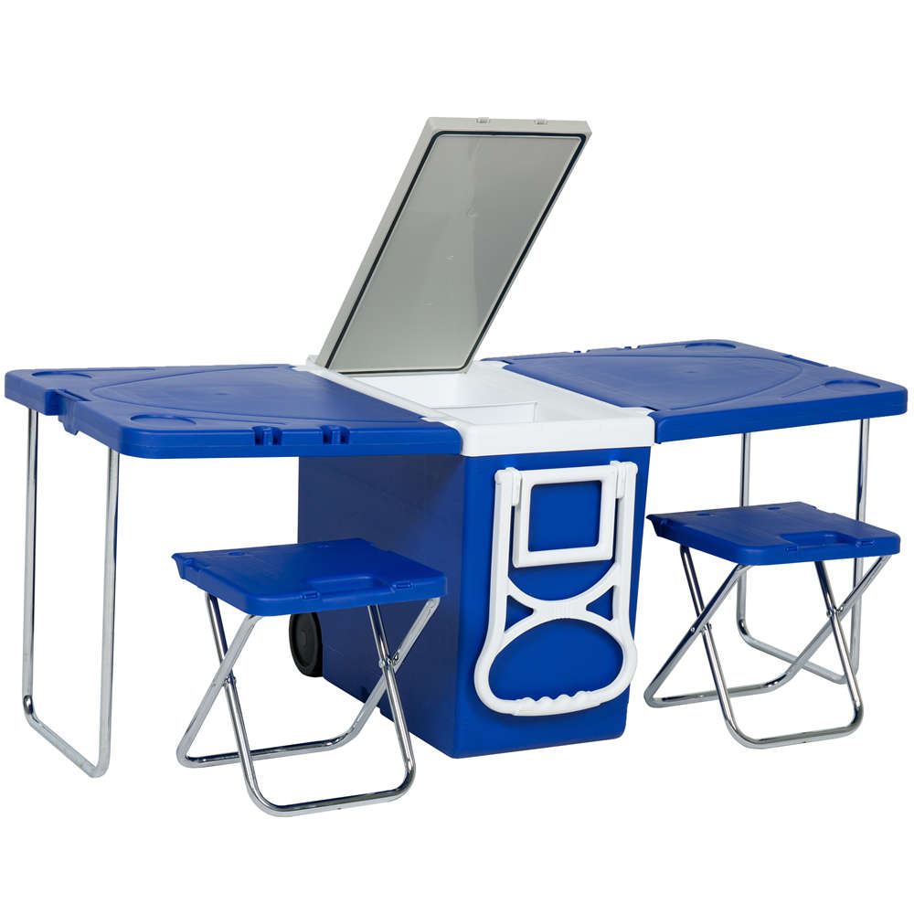 Cooler Boxes - 28L Cooler Box Foldable Picnic Table With 2 Chairs AA2 ...