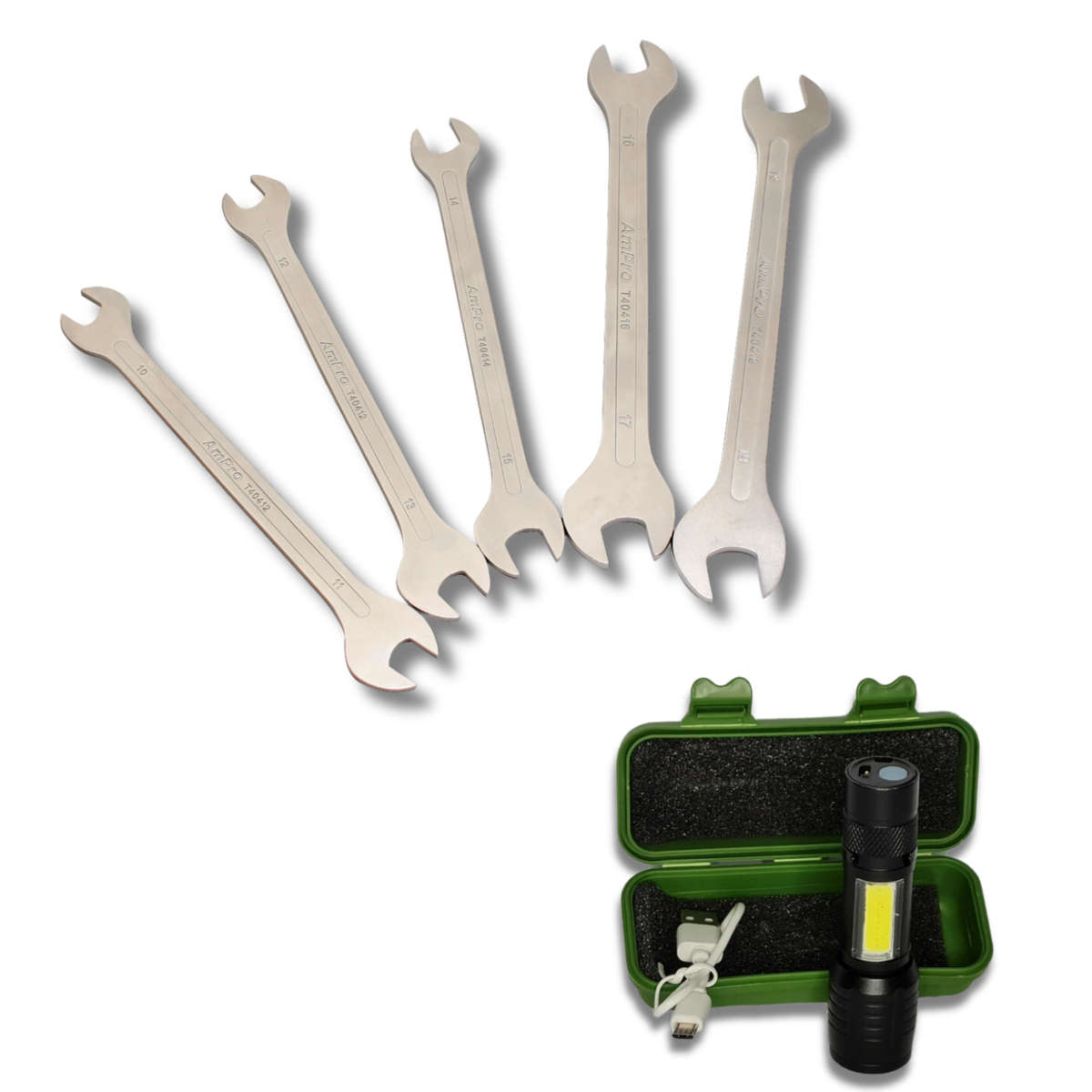 Spanners & Wrenches - Ampro 5 Piece Slim-Profile Open End Wrench Set ...