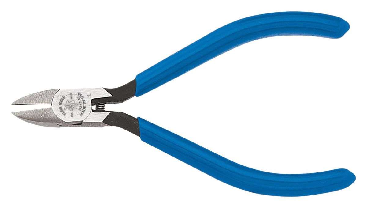 Pliers - Klein Tools Plier, Spring Loaded, Diagonal, Semi-Flush, 108mm ...