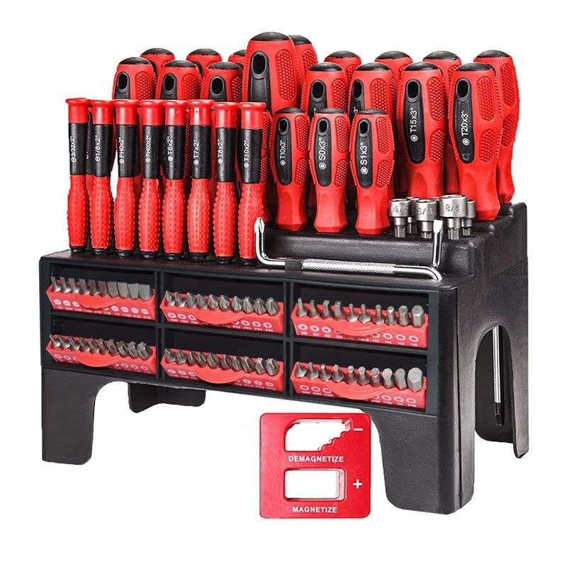 Tool Sets & Boxes - Professional 100-Piece Magnetic Screwdriver and Bit ...