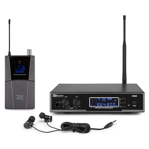 Studio Microphones - Power Dynamics - Pd800 Uhf In-Ear Monitoring ...