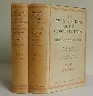 Law - The Law and Working of the Constitution, Documents 1660-1914 (two ...