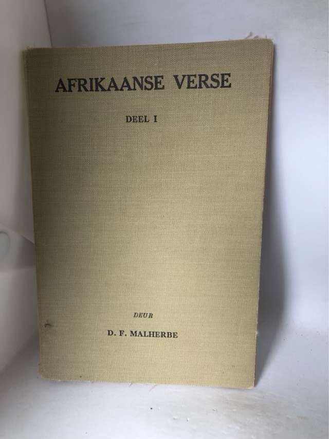 Africana Books - Afrikaanse Verse - D.F.Malherbe for sale in South ...