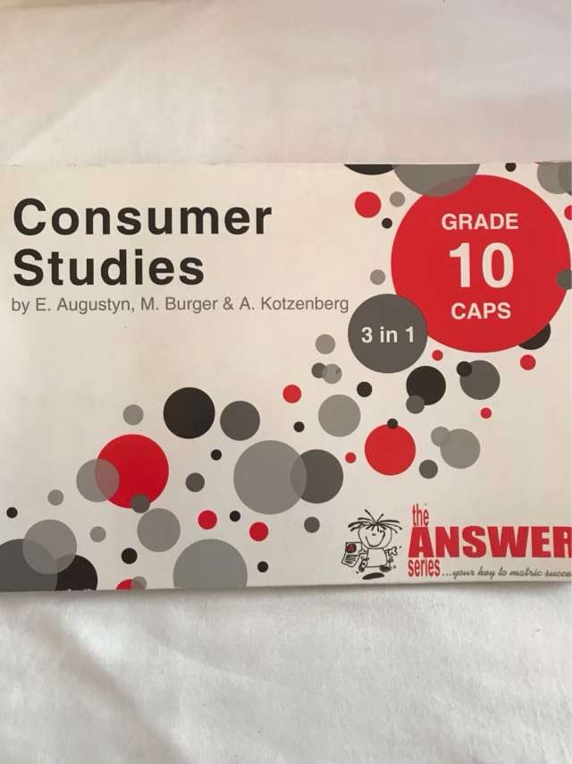 Other Textbooks & Educational - Consumer Studies, Grade 10 CAPS, 3 in 1 ...