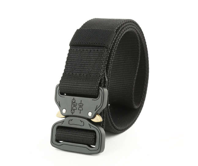 Belts & Buckles - Universal Tactical Belt - Normal Size Silver Buckle ...