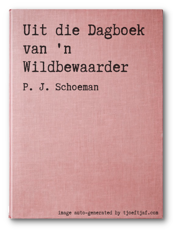 Biographies & Memoirs - Uit die Dagboek van 'n Wildbewaarder was listed ...