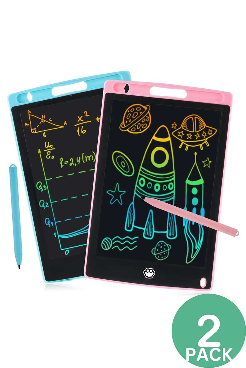 Reading & Writing - 2 Pack LCD Writing Tablet, Electronic Drawing ...