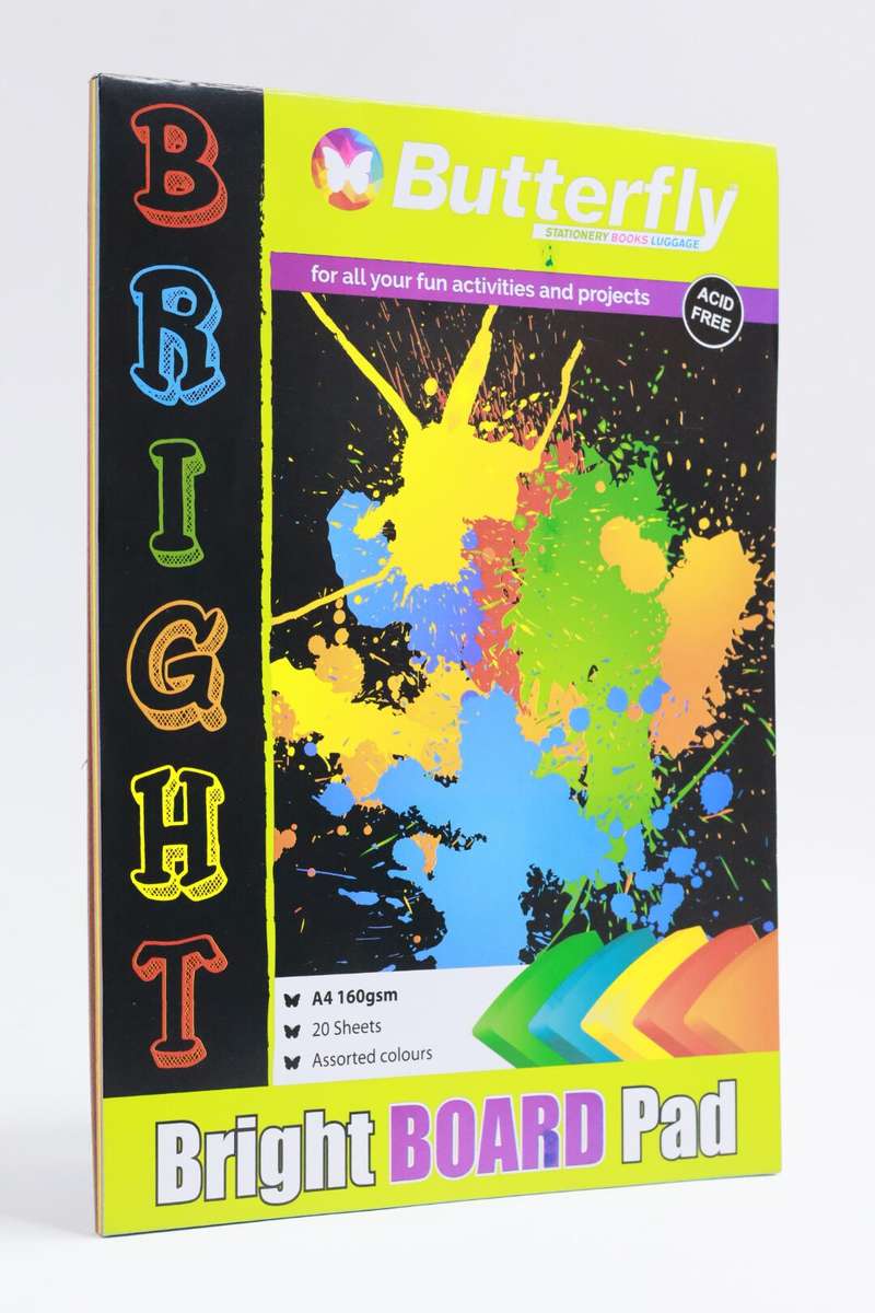 Artists Paper - Butterfly A4 Bright Paper Board Pad 20 Pages for sale ...
