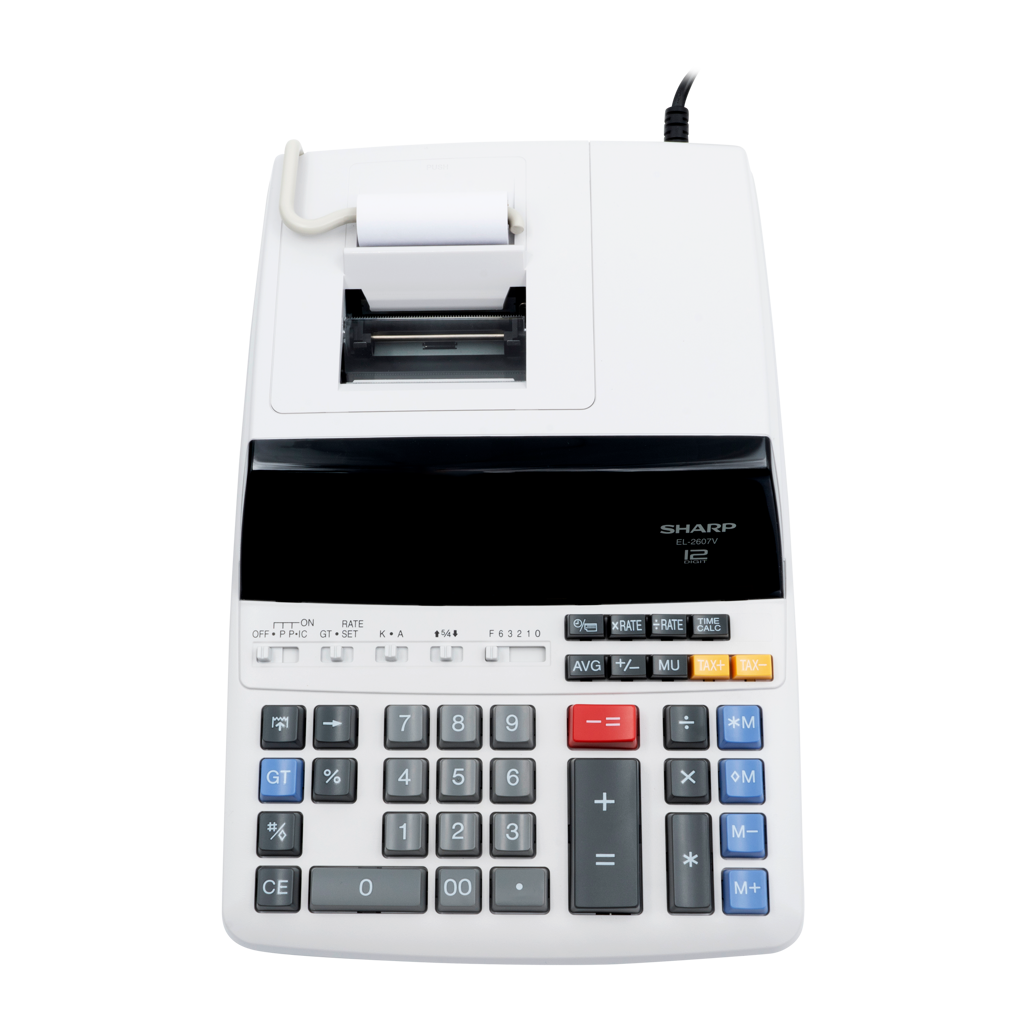 Calculators - Sharp EL-2607V Premium Fast Printer Calculator AC Powered ...