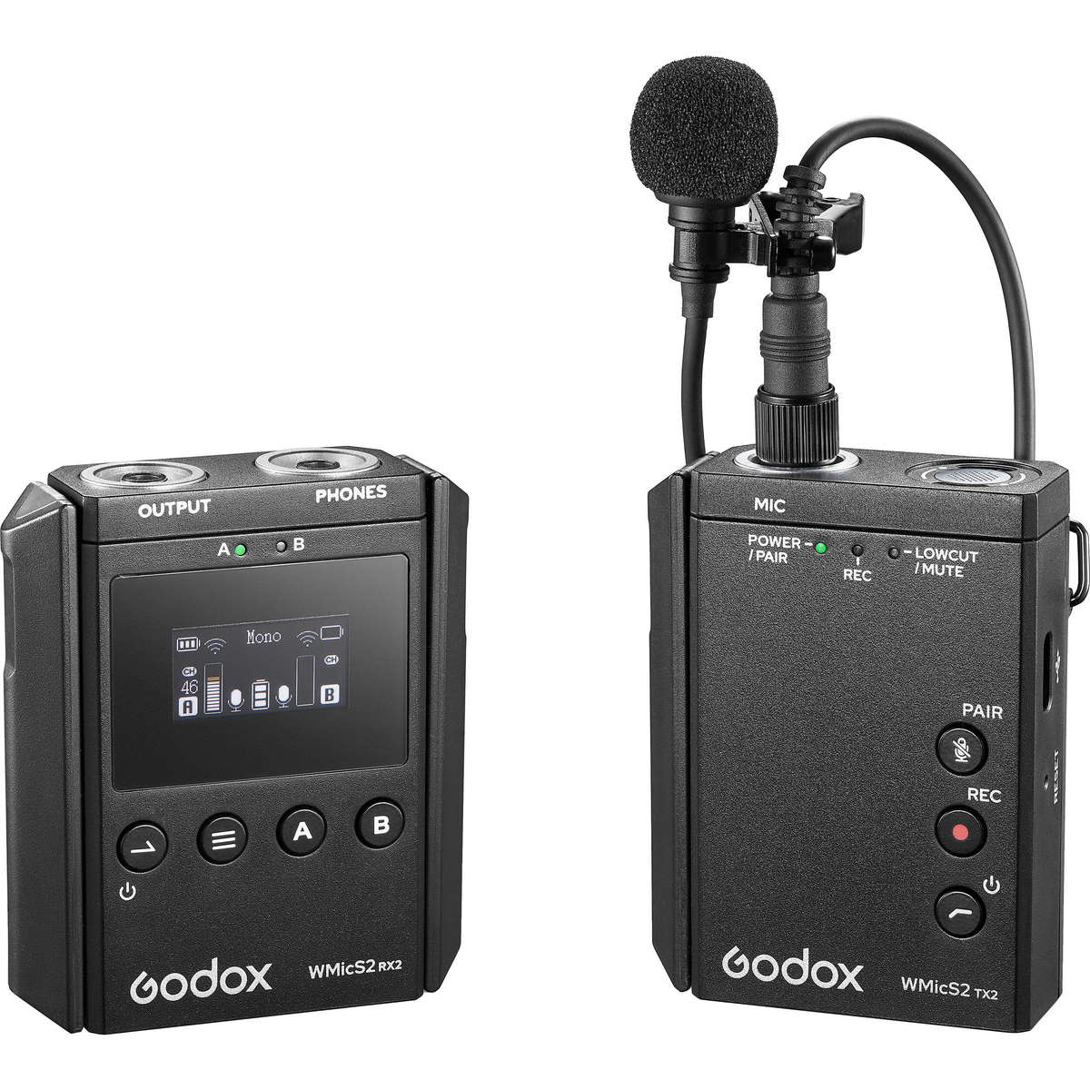 Studio Microphones - Godox WMicS2 UHF Compact Wireless Microphone ...