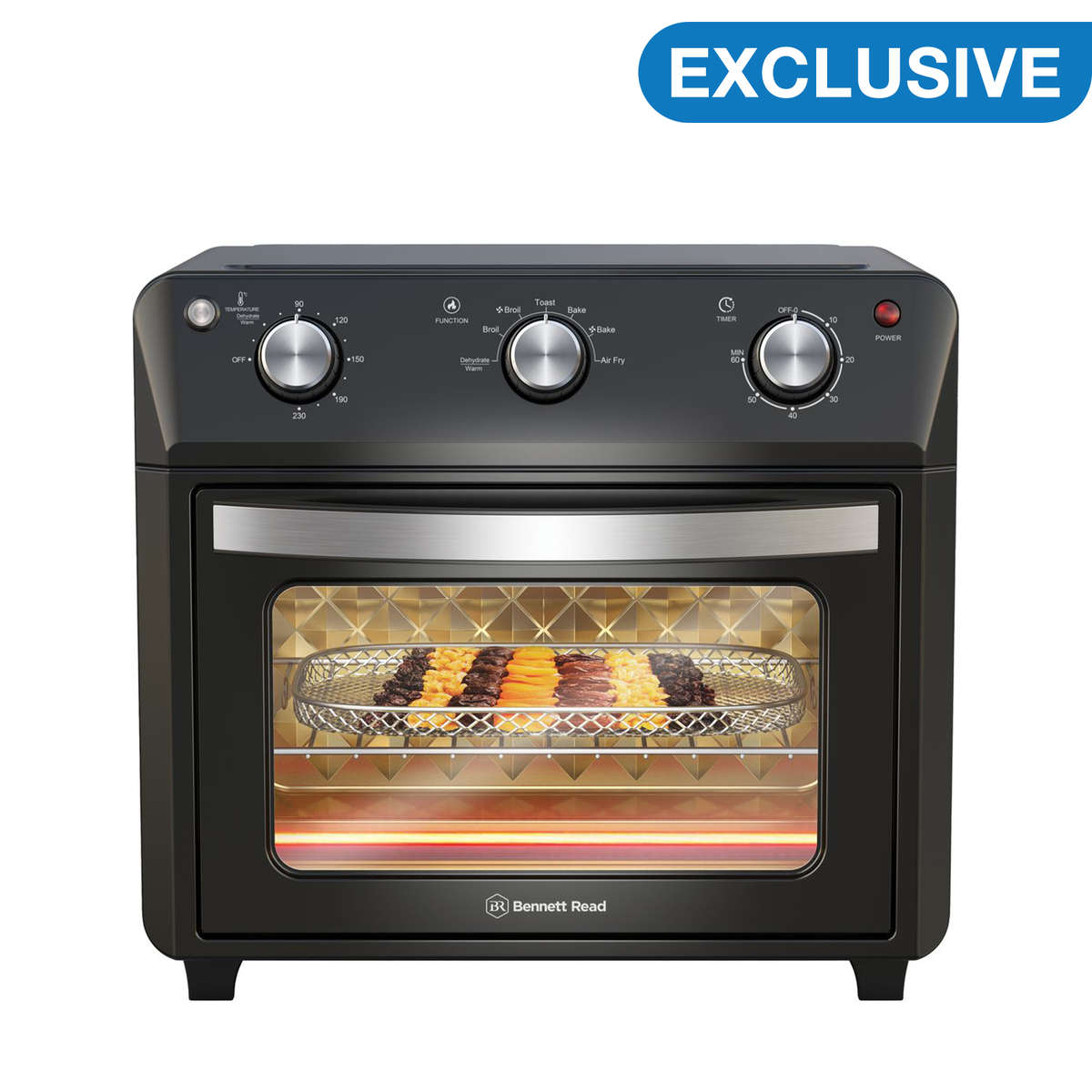 Air Fryers - Bennett Read 25L Air Fryer Oven with Rotisserie Black for ...