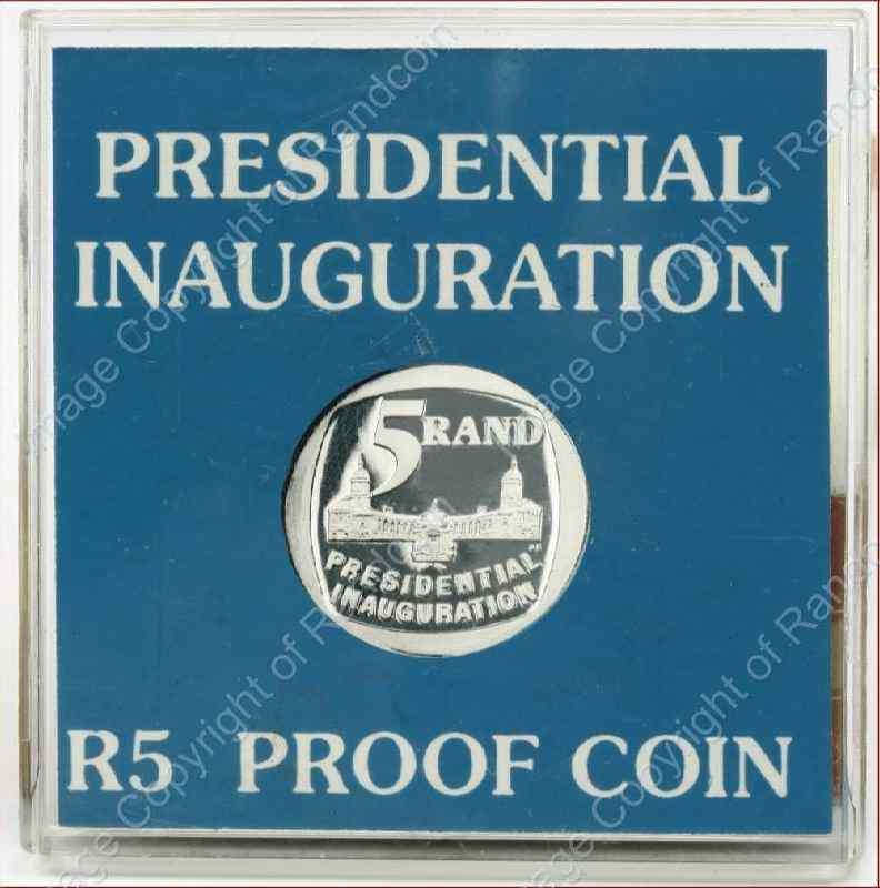 Inauguration R5 - *#* 1994 Proof R5 Presidential Inauguration in a ...