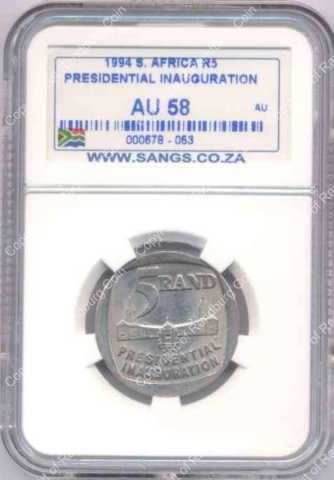 Inauguration R5 - *#* 1994 R5SANGS SLABBED PRESIDENTIAL INAUGURATION AU ...