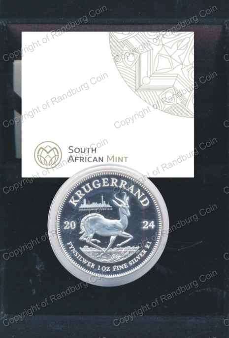 1 Oz - *#* 2024 Fine Silver Proof 1oz Krugerrand with Johannesburg Coin ...